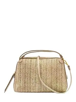 GIANNI CHIARINI Woven Handle Tote - Neutrals
