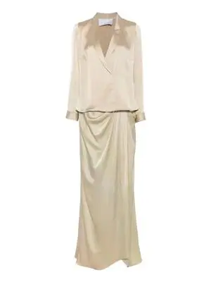 AIRE Draped Skirt Set - Neutrals