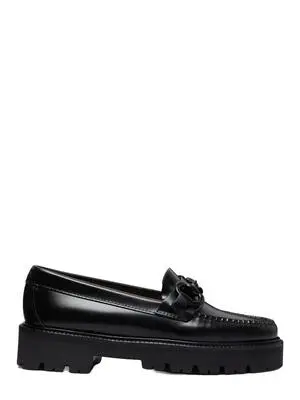 G.H.BASS Super Lug Lianna Super Bit Loafers - Black