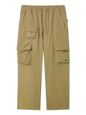 FINGERCROXX Drawstring-waist Cargo Trousers - Neutrals