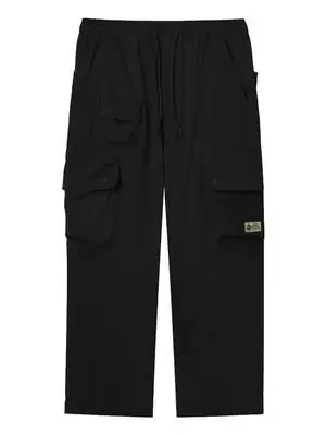 FINGERCROXX Logo-patch Cargo Pants - Black