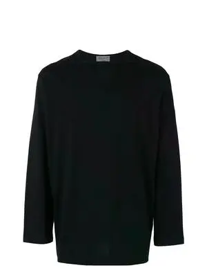 Yohji Yamamoto Logo Print Sweatshirt - Black