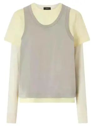 Wardrobe.NYC Colour-block Layered Mini Dress - Neutrals