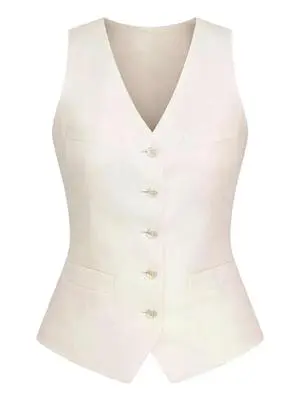 Ralph Lauren Buttoned V-neck Waistcoat - Neutrals