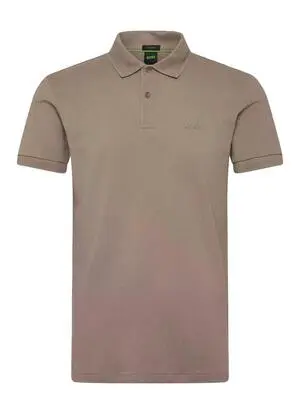 BOSS Buttoned Polo Shirt - Neutrals