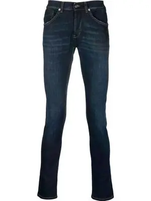 DONDUP Logo-print Skinny Jeans - Blue