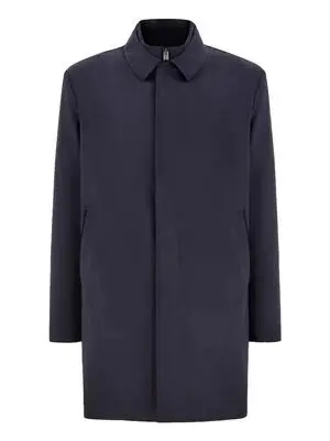 Canali Zip-up Coat - Blue
