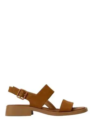 Camper Dana Strap Buckle Sandals - Brown