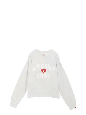 AAPE BY *A BATHING APE Logo-embroidered Sweatshirt - Grey