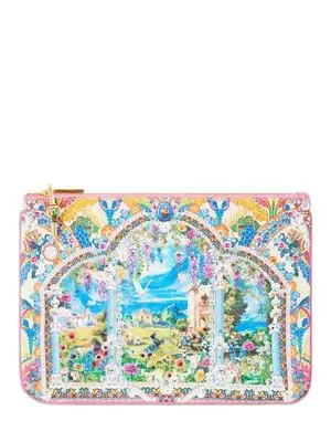 Camilla Printed Clutch - Neutrals