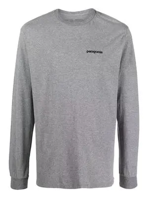 Patagonia Logo Print Crew-neck T-shirt - Grey