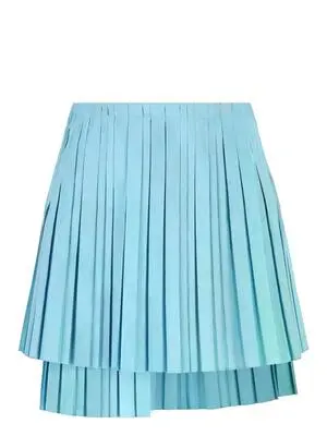 Fendi Pleated Tiered Mini Skirt - Blue