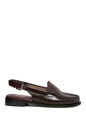 G.H.BASS Weejuns Penny Slingback Loafers - Red