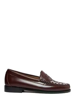 G.H.BASS Weejuns Woven Penny Loafers - Brown