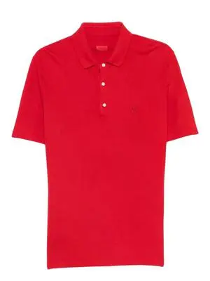 Isaia Embroidered-detail Polo Shirt - Red