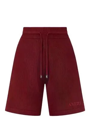 Amiri Logo-embroidered Track Shorts - Red