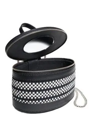 AMAMBAIH Mini Vanity Cross Body Bag - Ivory Black