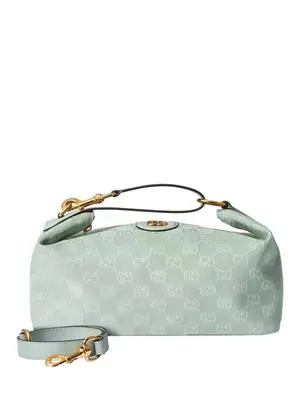 Gucci Gg-motif Vanity Tote - Blue