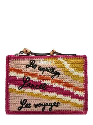 LANCEL Small Summer Mania Zip Clutch Bag - Neutrals