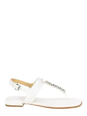 Michael Kors Chain Detail Sandals - White