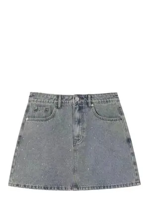 B+AB Embellished Mini Skirt - Blue