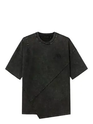 FIVE CM Logo-embroidered T-shirt - Black