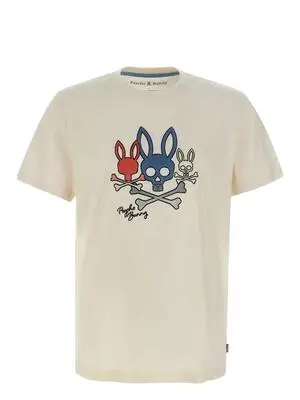 Psycho Bunny Oscar Graphic Crew Neck T-shirt - White