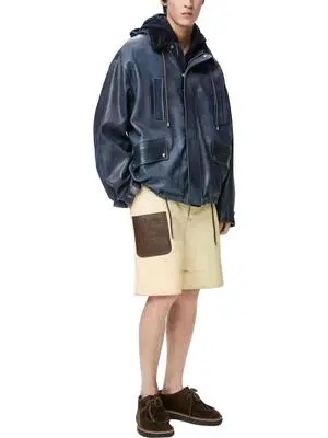 Loewe Cuffed Shorts Neutrals