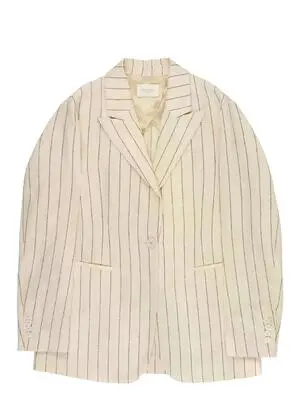 Montedoro Pinstripe Blazer - Neutrals