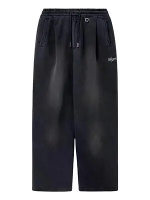 WOOYOUNGMI Wide-leg Drawstring Trousers - Blue