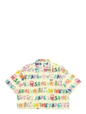 AAPE BY *A BATHING APE Graphic-print Shirt - Neutrals