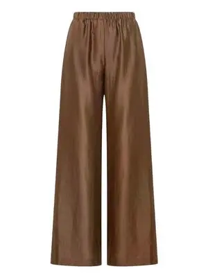 LE SULLY STUDIO Elasticated Waistband Trousers - Brown