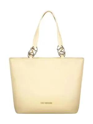 Moschino Logo-plaque Tote Bag - Neutrals