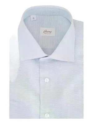 Brioni Patterned Textured Shirt - Blue