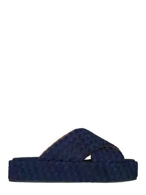 NAGHEDI Laguna Platform Sandals - Blue