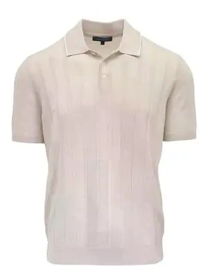 PYA Short-sleeve Buttoned Polo Shirt - Neutrals