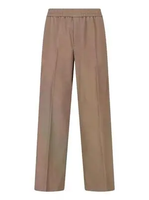GOLDEN GOOSE Elastic-waist Star-appliqué Trousers - Neutrals