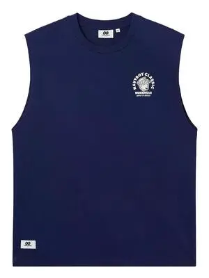 CHOCOOLATE Graphic Sleeveless T-shirt - Blue