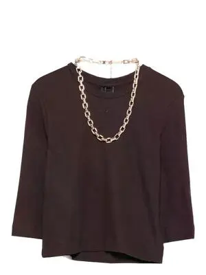 Pinko Logo-detail T-shirt Set - Brown