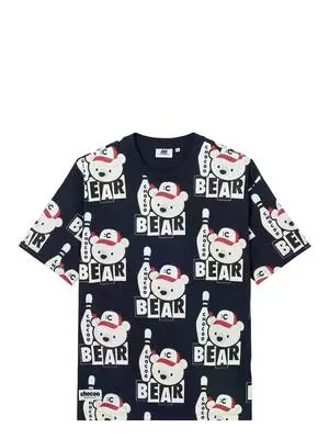 CHOCOOLATE Bear-print T-shirt - Blue