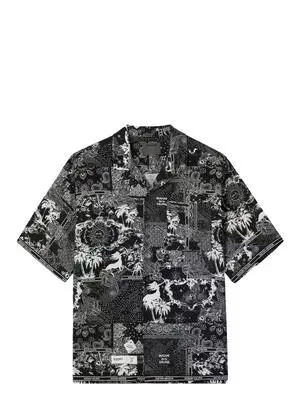MUSIUM DIV. Short-sleeve Graphic-print Shirt - Black