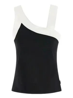 Goldbergh Sierra Asymmetrical Tank Top Black