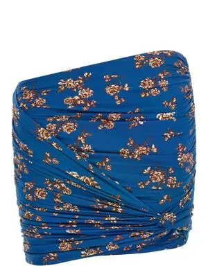 Magda Butrym Floral Swim Skirt - Blue