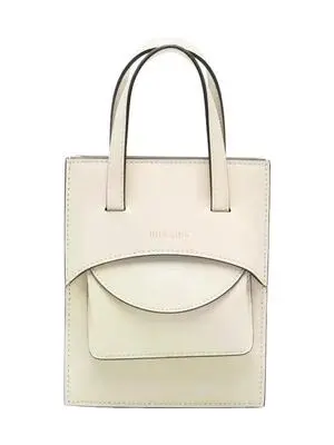 HIDESINS Mini Flap-fastening Tote Bag - Neutrals