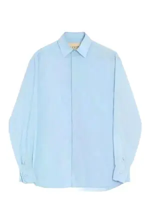 Valentino Garavani Striped Silk Shirt - Blue