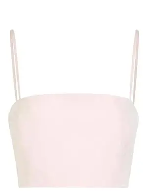 Gabriela Hearst Nadir Cropped Top - Pink