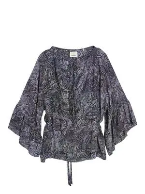 Isabel Marant Étoile Tekia Graphic-print Blouse - Blue