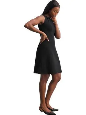 The Fold Parella Sculpt Knit Shift Dress - Black