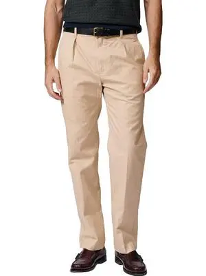Aubin Mareham Relaxed Fit Suit Trousers - Sand