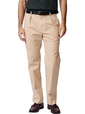 Aubin Mareham Relaxed Fit Suit Trousers - Sand
